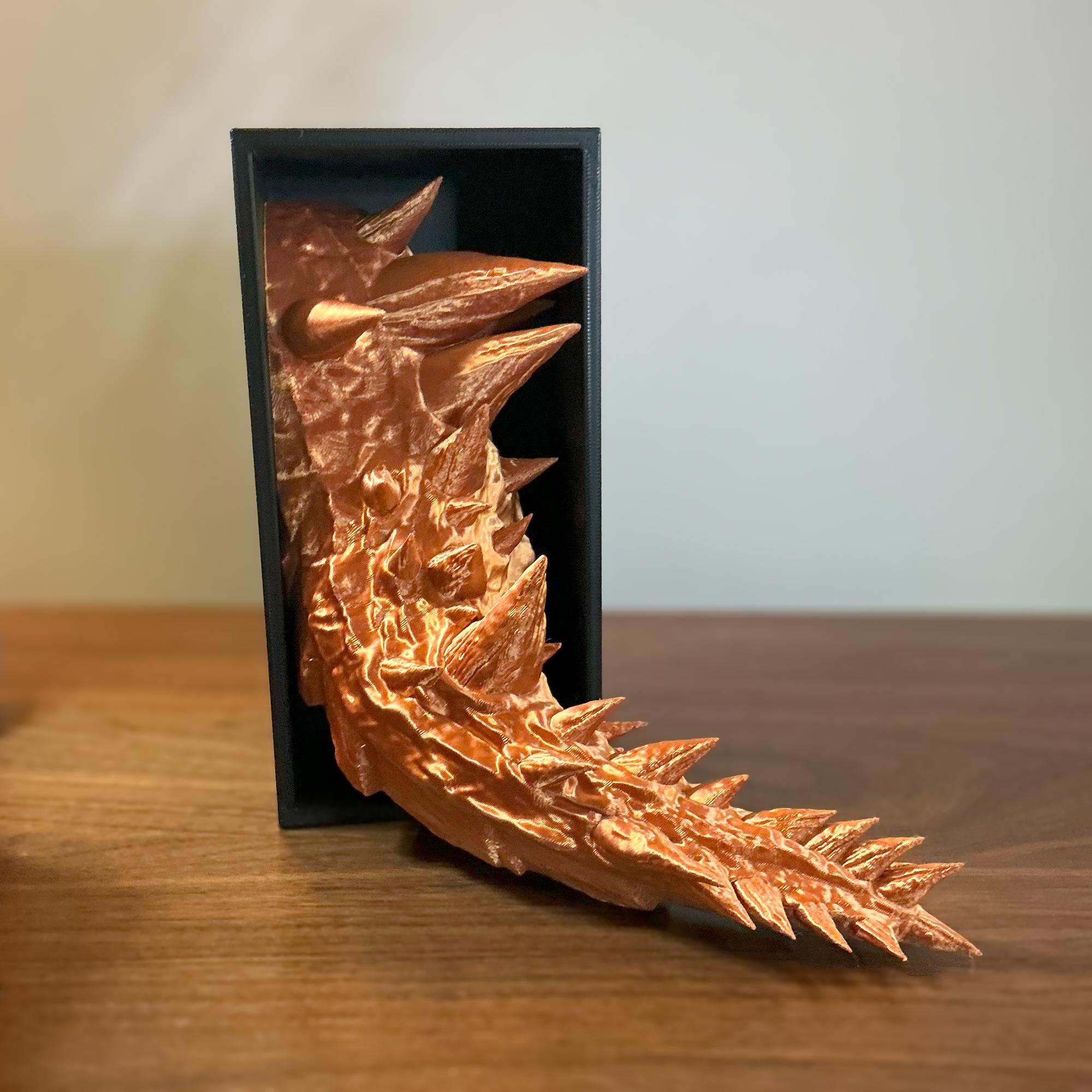 3D Printed Dragon Book Nook Insert: ACOTAR Fantasy Bookshelf Decor - Etsy
