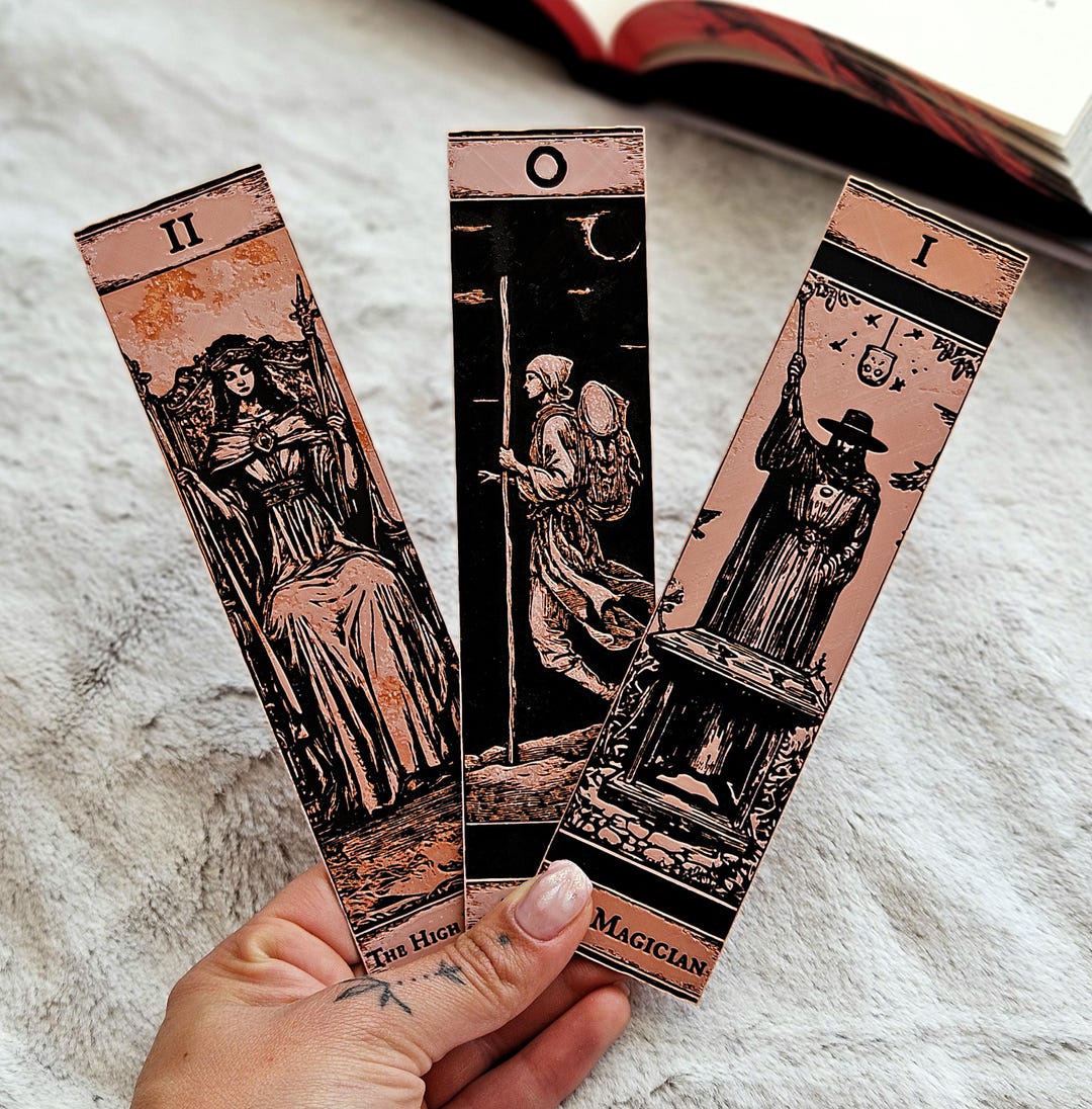 Gothic Tarot Bookmarks Set: Major Arcana Mystic Reader Gift | the Fool ...