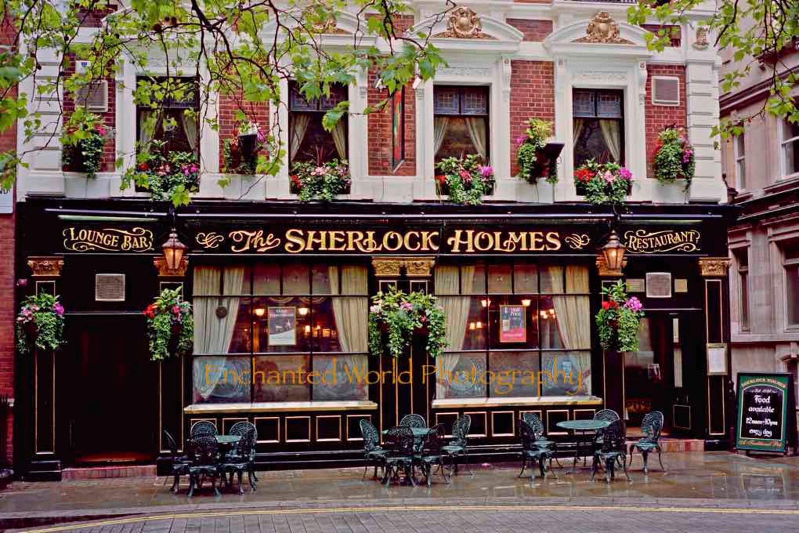 Sherlock Holmes Print, English Pub Photo, London Photography, Sherlock ...