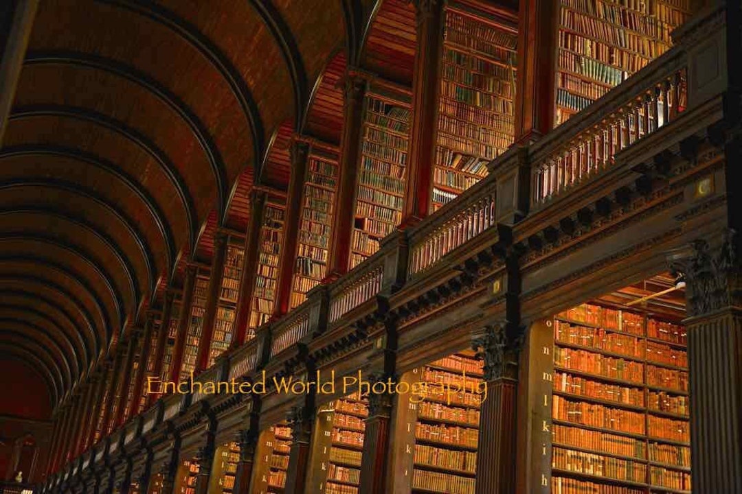 Trinity Library, Dublin Ireland Photo, the Long Room, Classic Books ...