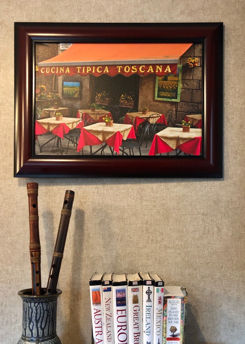 Tuscan Cafe Print, Montepulciano Photo, Tuscan Hill Town Photo, Italy ...