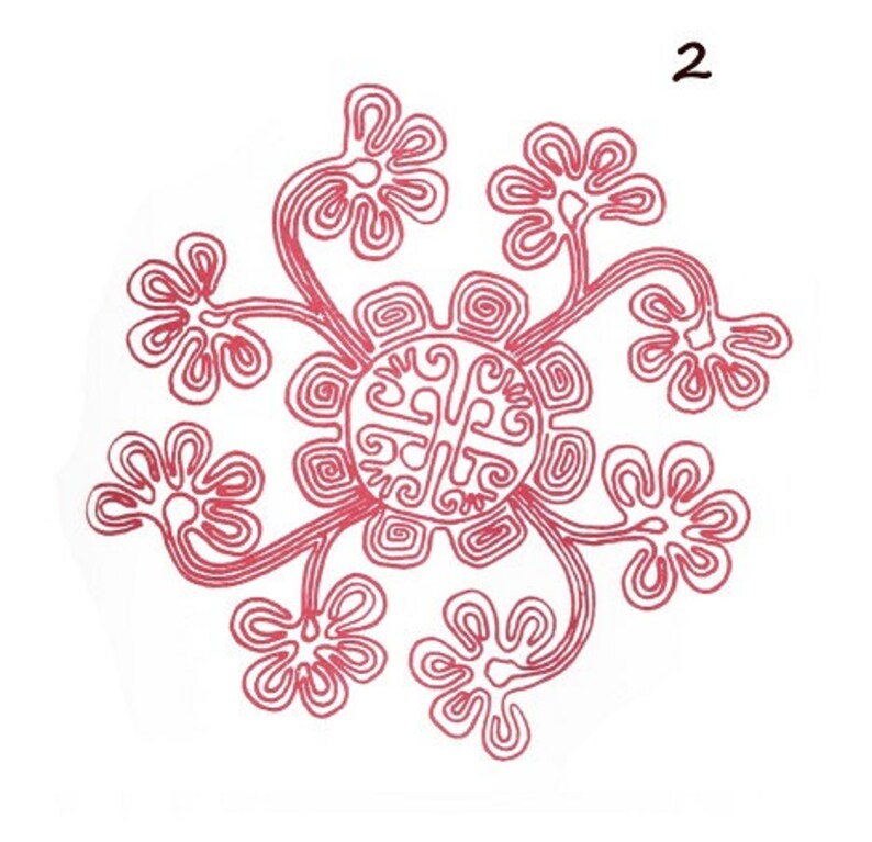 4 Hungarian Transylvanian Embroidery Pattern, Big Udvarhelyi Table ...