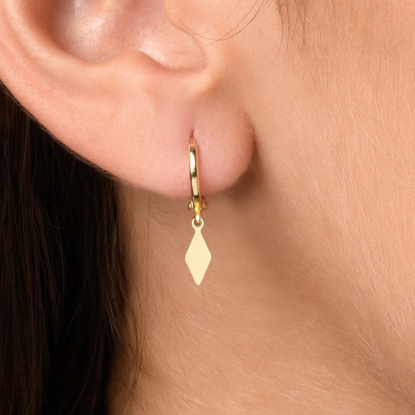 Rhombus Earrings - Etsy