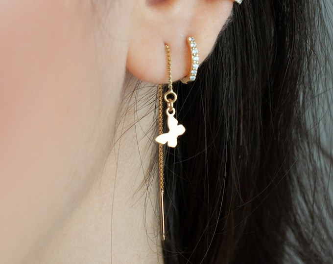 Gold Threader Earrings, Druzy Earrings, Dangle & Drop Earrings, Chain ...