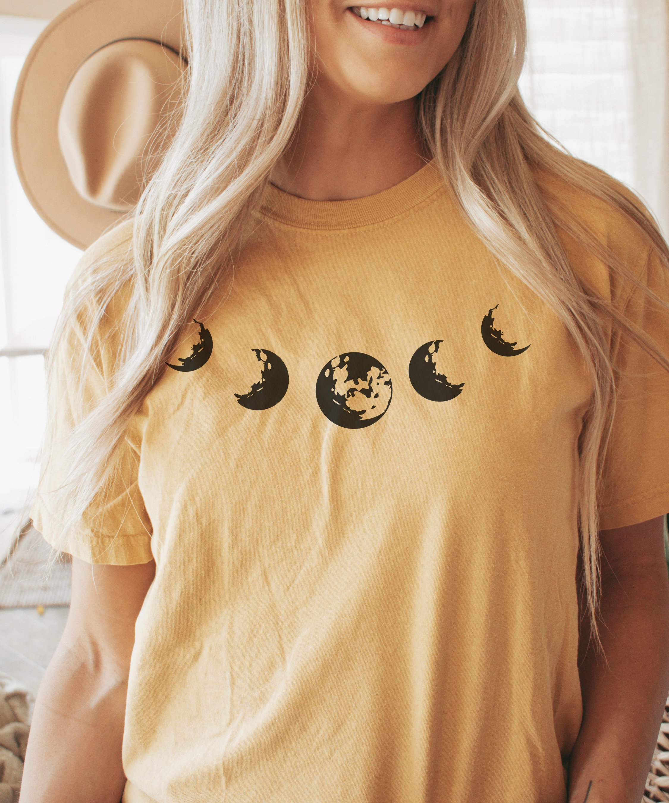Phases of the Moon Shirt Mystical Moon Shirt Comfort Color Shirt ...