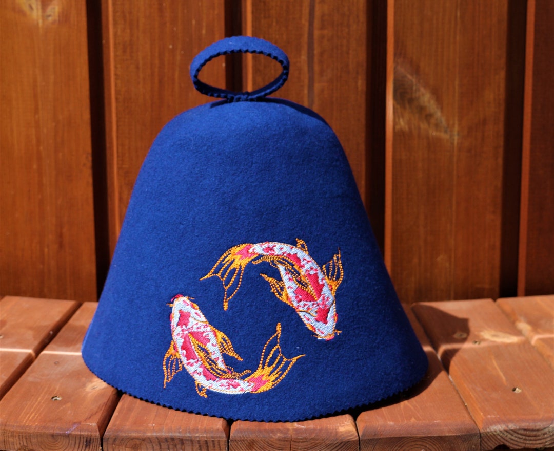 Sauna Hat Fish Koi Customer Colors - Etsy