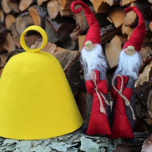 Sauna Hat Yellow ,felted Banya Hat - Etsy