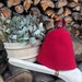 Sauna Hat Red Felted Banya Hat - Etsy
