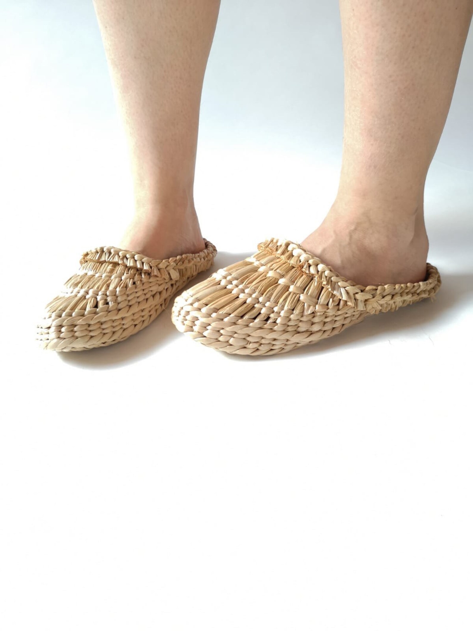 Straw Sandals Hand Woven Straw Slippers Shoes for Sauna or | Etsy