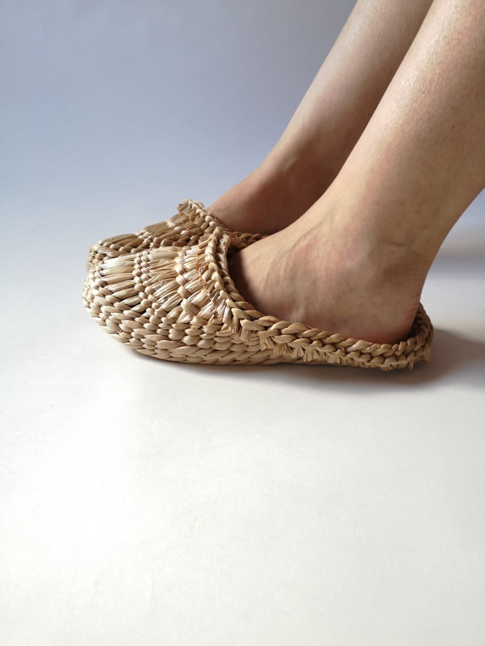 Straw Sandals Hand Woven Straw Slippers Shoes for Sauna or | Etsy