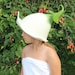 Calla Sauna Hat Whit a Curly Tail Felted Women Hat Gift for - Etsy