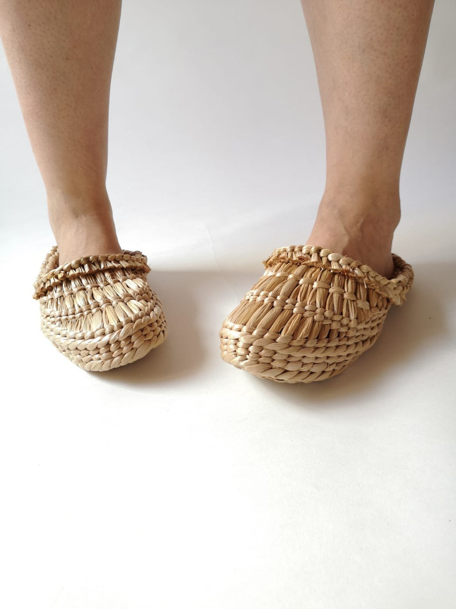 Straw Sandals Hand Woven Straw Slippers Shoes for Sauna or | Etsy