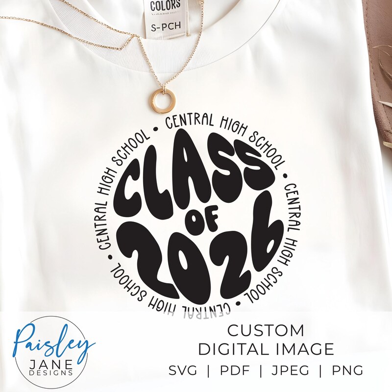 Class of 2026 Svg Circle - Etsy