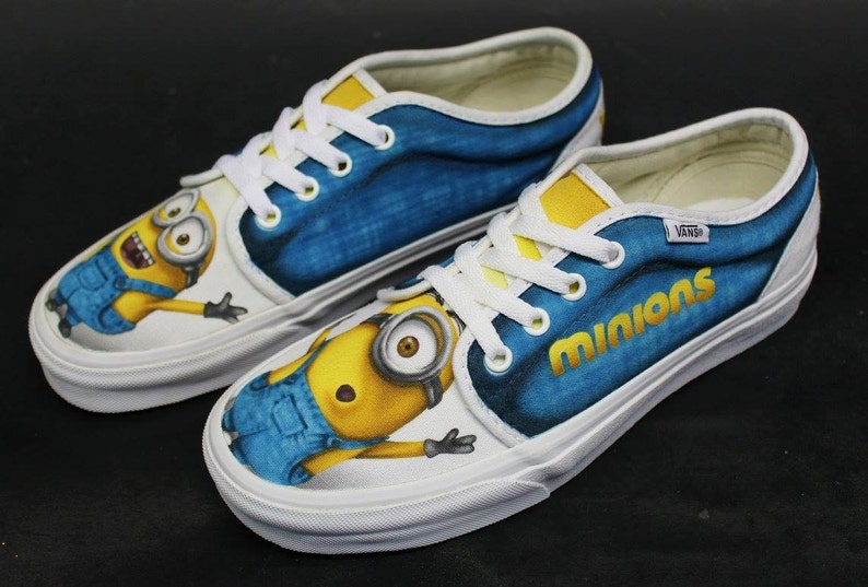 Custom Airbrushed Shoes vans: Minions Despicable Me - Etsy