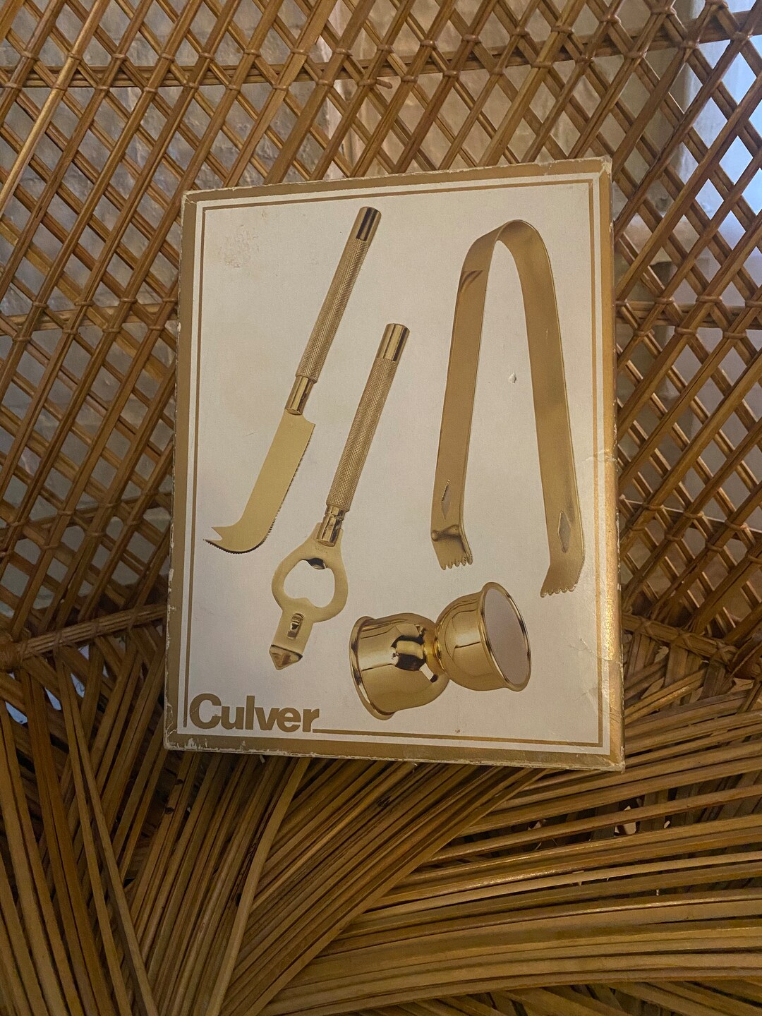 Vintage Culver Four Piece Mid Century Modern Brass Bar Tool Set - Etsy