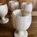 Small Vintage Minimalist Set of Four Alabaster/marble Shot Sized ...