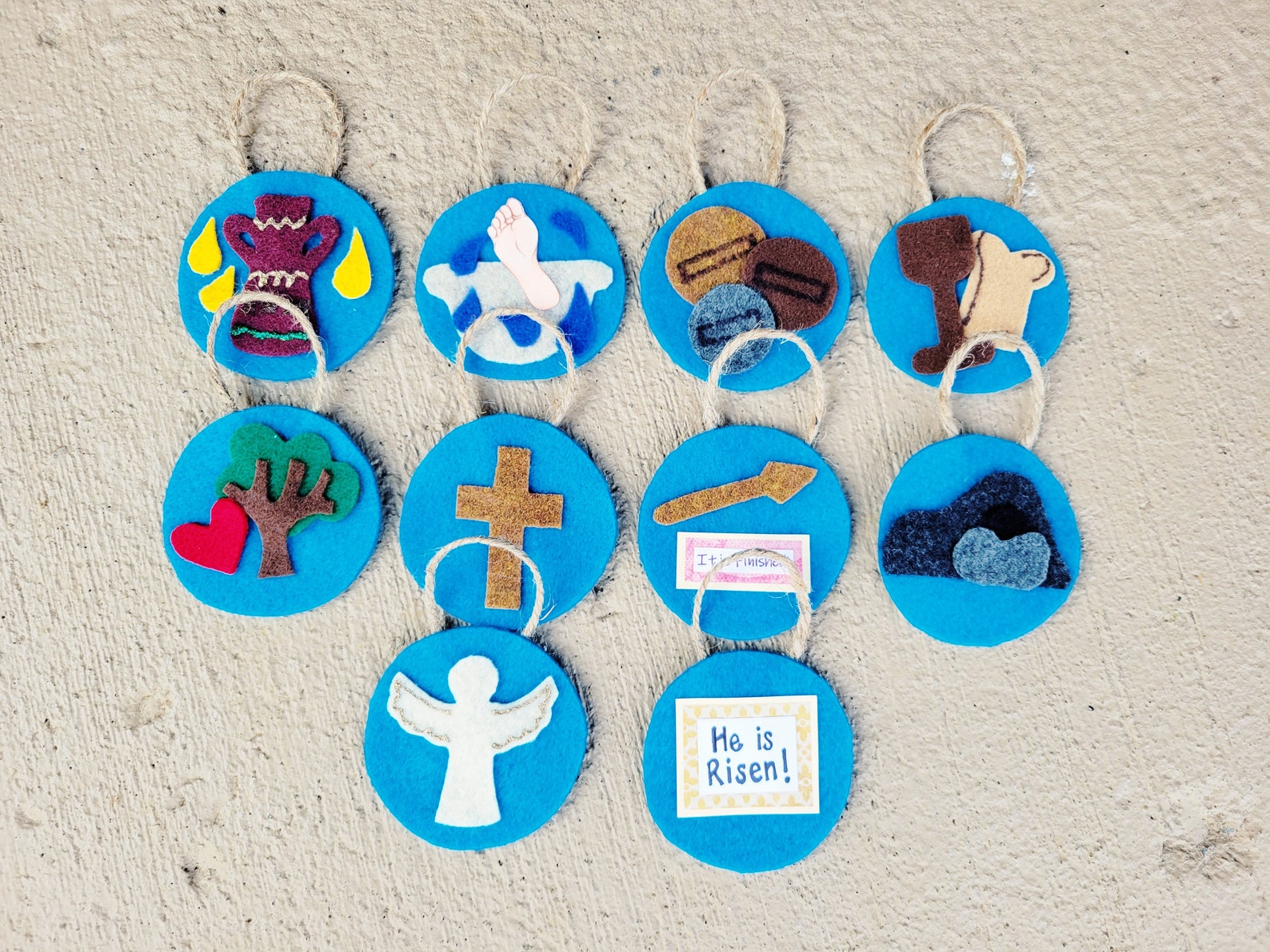 Jesus Storybook Bible Easter Jesse Tree Felt Ornaments/easter Countdown ...