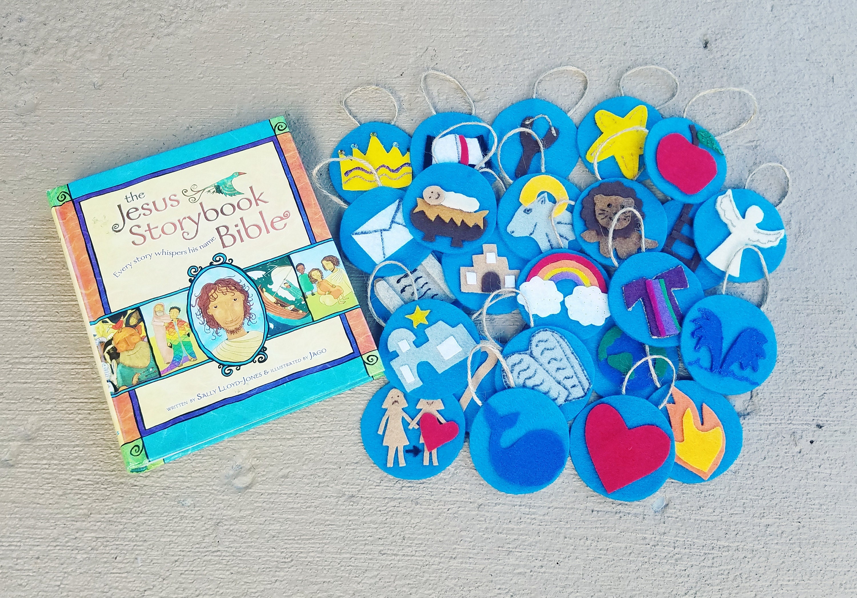 Jesus Storybook Bible Children's Jesse Tree Felt Ornaments**corresponds ...