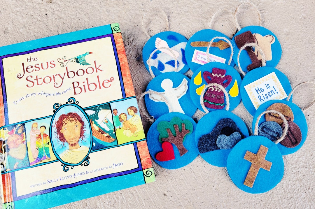 Jesus Storybook Bible Easter Jesse Tree Felt Ornaments/easter Countdown ...