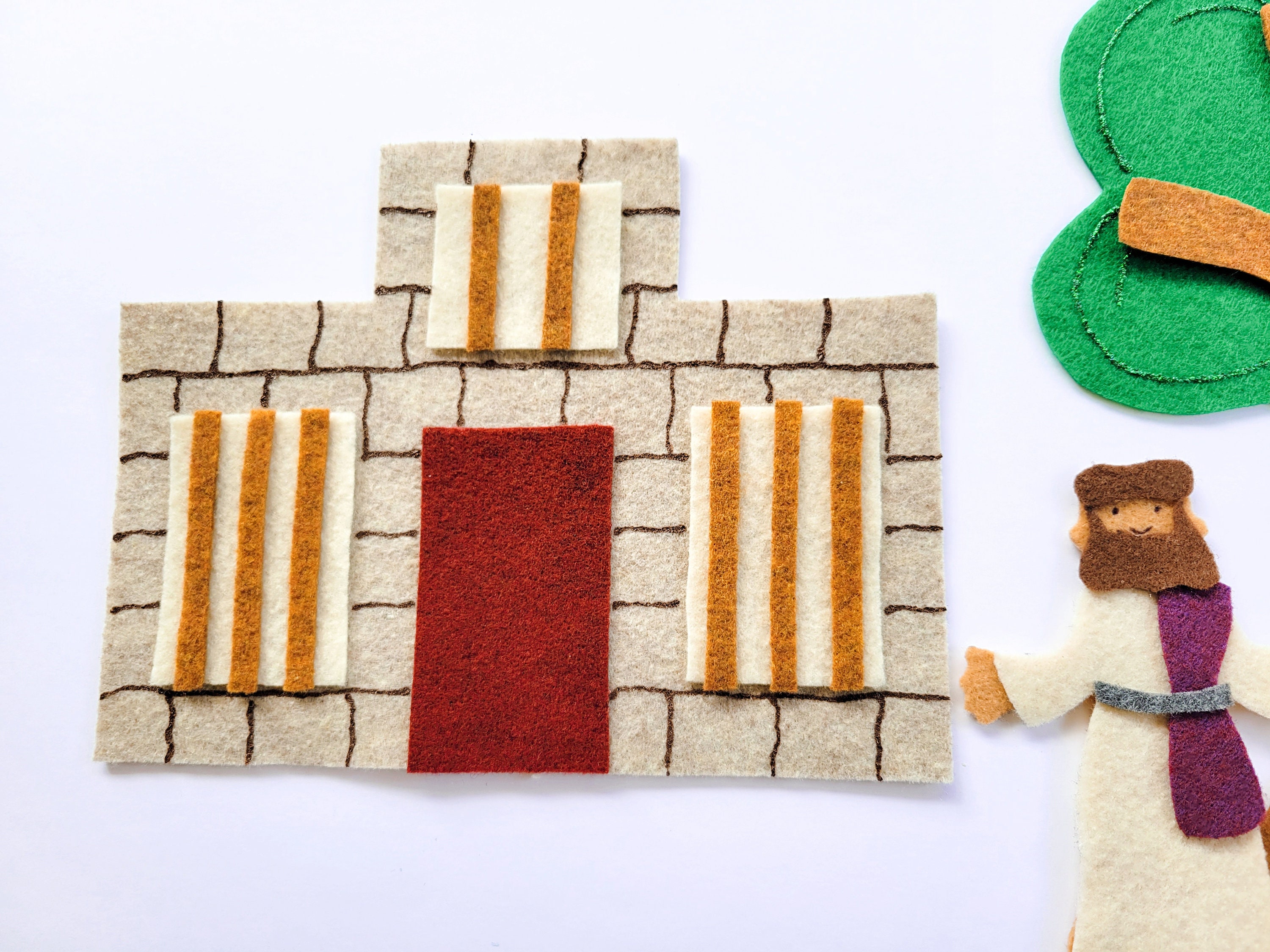 Zacchaeus Bible Story Felt Set/bible Felt Storyboard/sunday School ...