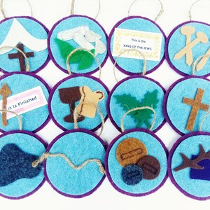 Easter Story Resurrection Felt Ornaments**set of 12** - Etsy