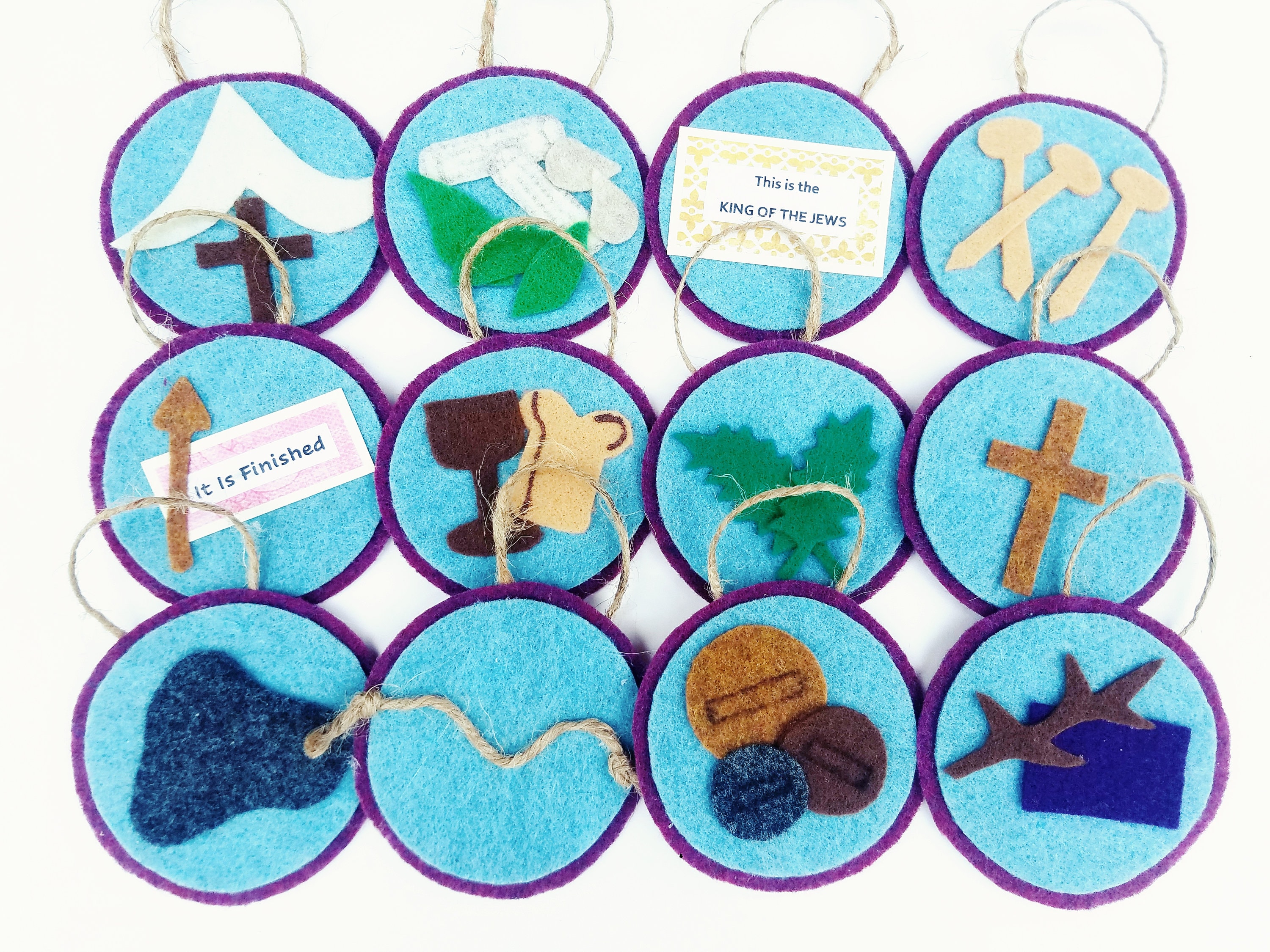 Easter Story Resurrection Felt Ornaments**set of 12** - Etsy