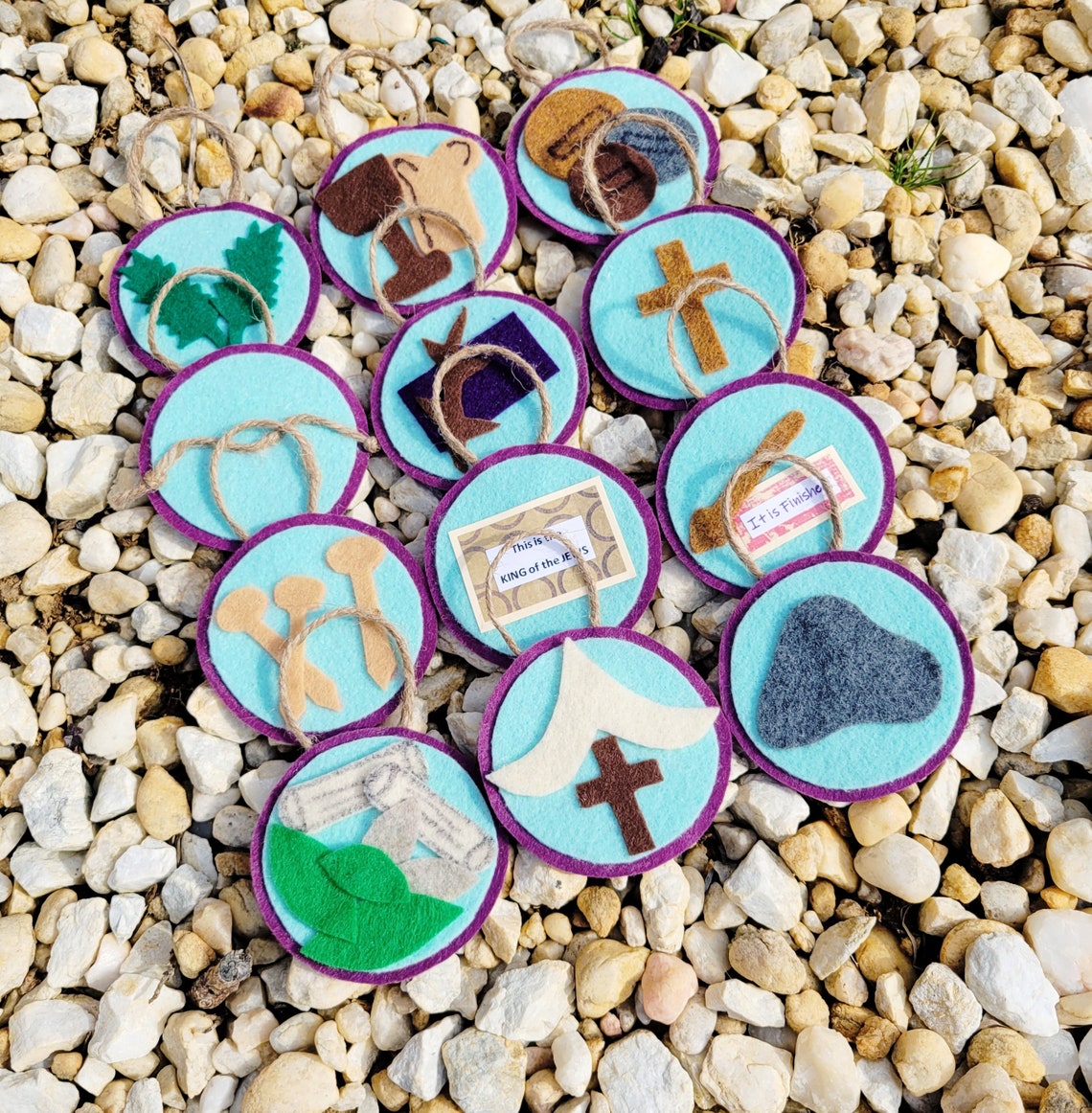 Easter Story Resurrection Felt Ornaments**set of 12** - Etsy