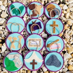 Easter Story Resurrection Felt Ornaments**set of 12** - Etsy