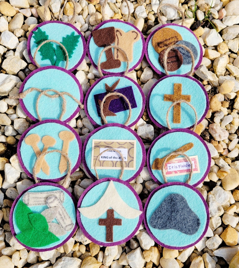 Easter Story Resurrection Felt Ornaments**set of 12** - Etsy