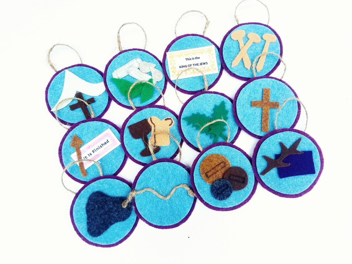 Easter Story Resurrection Felt Ornaments**set of 12** - Etsy