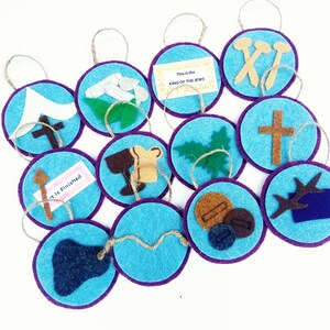 Easter Story Resurrection Felt Ornaments**set of 12** - Etsy