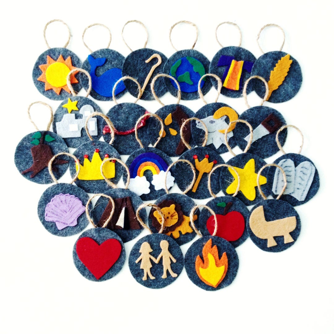 Jesse Tree Felt Ornaments/christmas Ornaments/advent Ornaments/jesse ...
