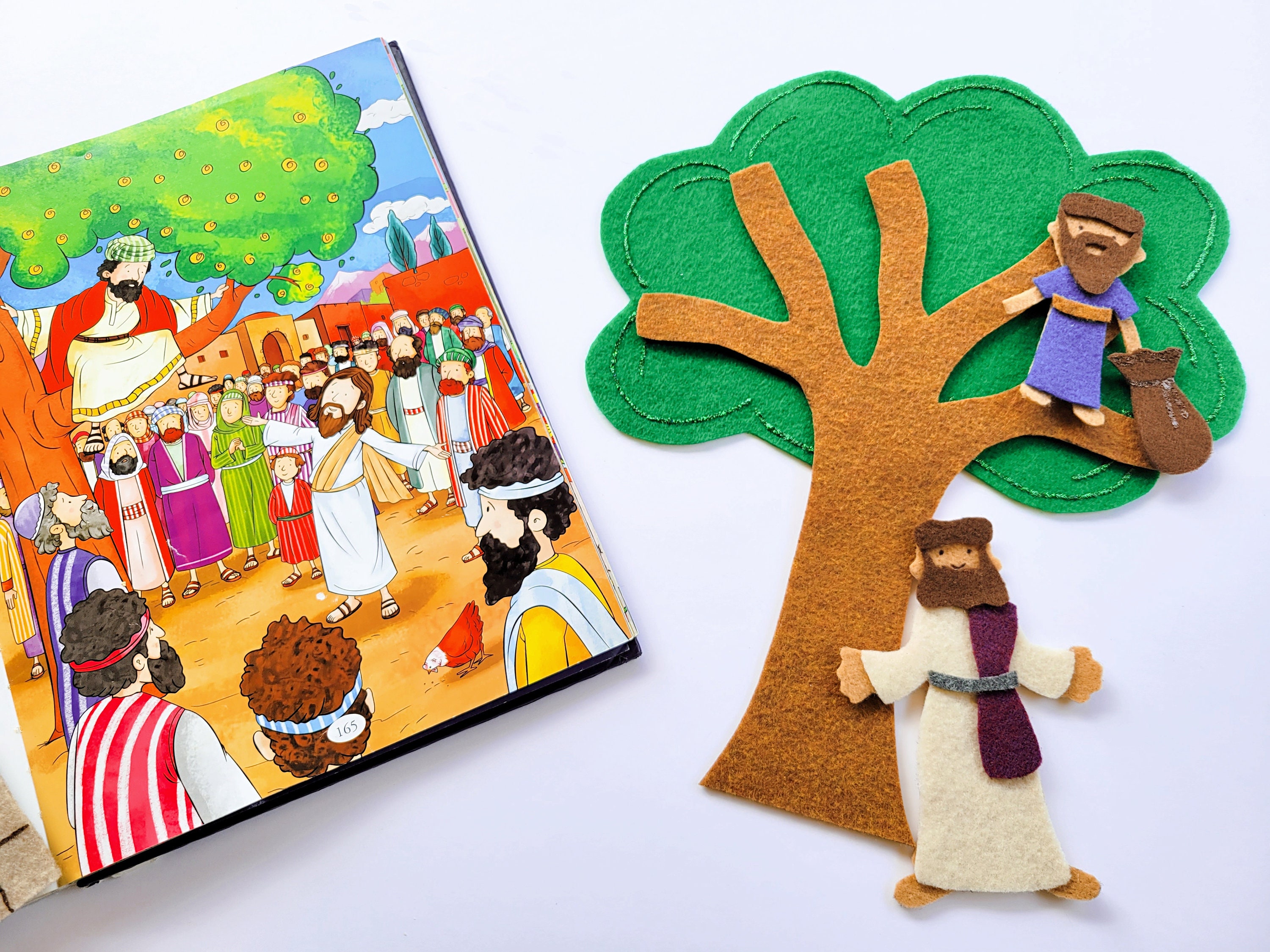 Zacchaeus Bible Story Felt Set/bible Felt Storyboard/sunday School ...