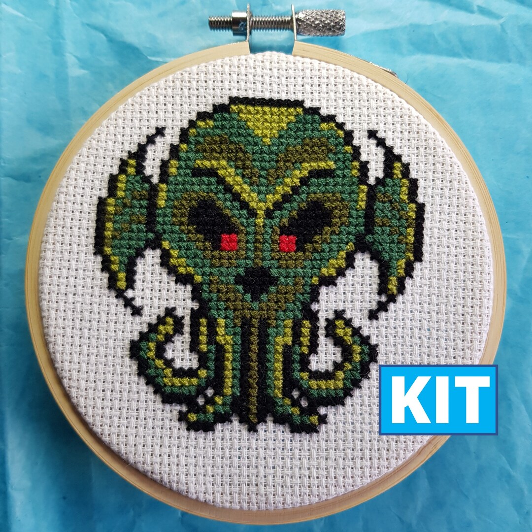 Cthulhu Cross Stitch Kit - Etsy UK