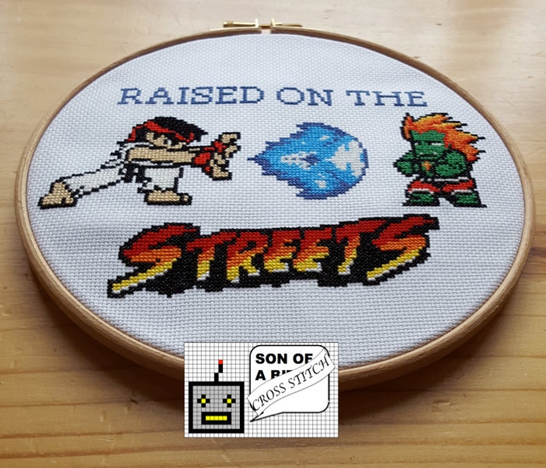 Raised on the Streets PDF Cross Stitch Pattern for Instant - Etsy