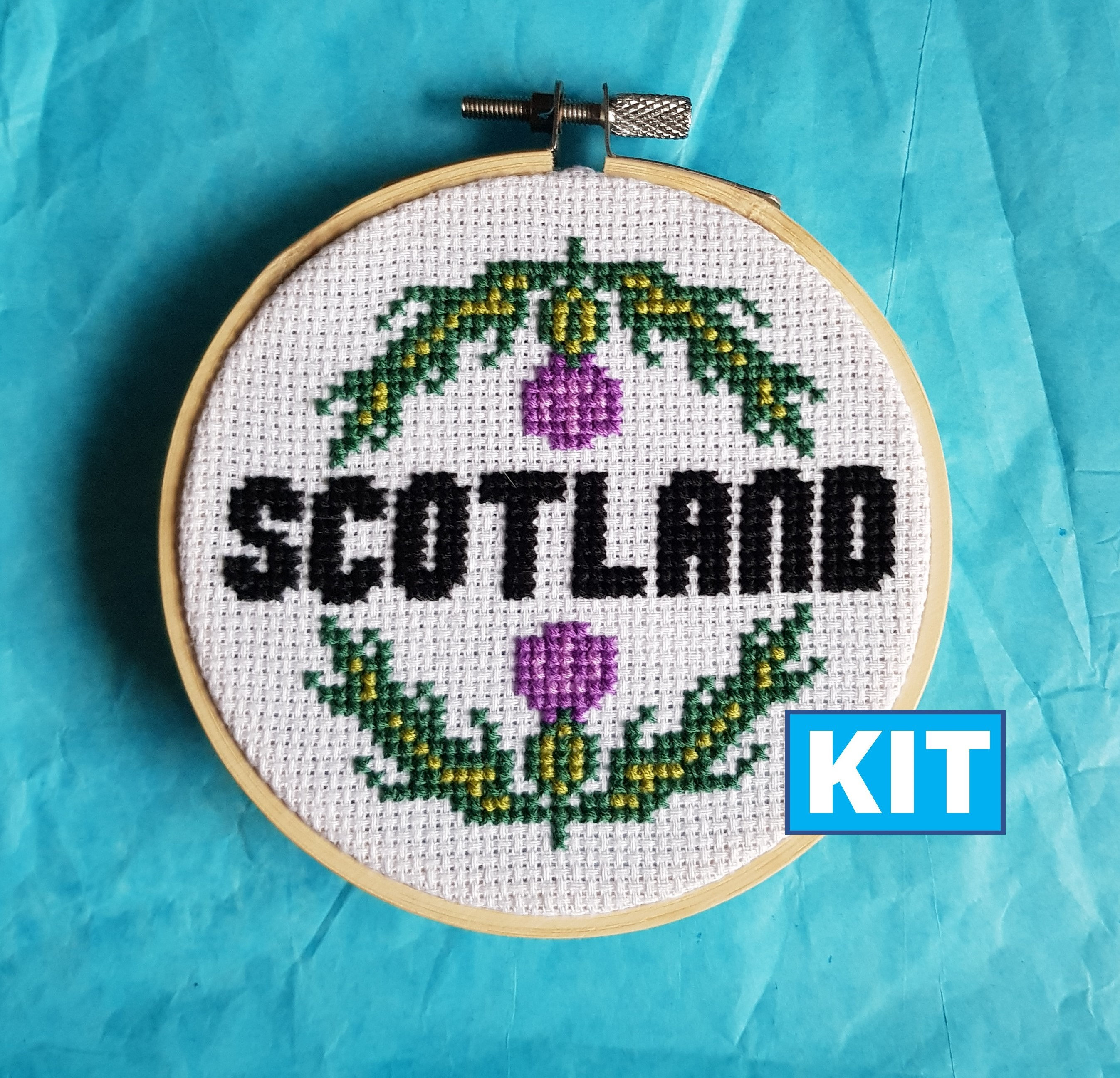 Scotland Cross Stitch Kit - Etsy