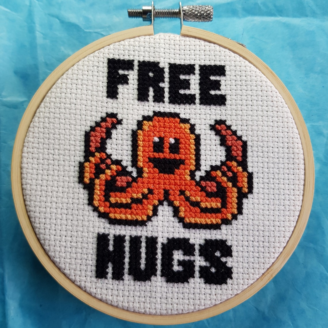Free Hugs Octopus PDF Cross Stitch Pattern for Instant Download - Etsy