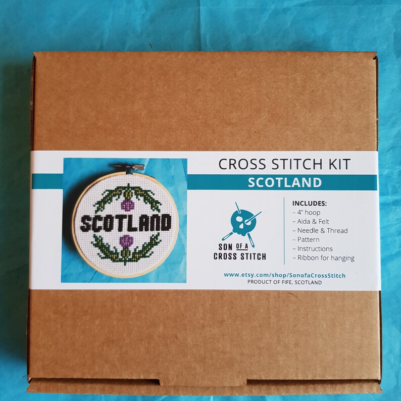 Scotland Cross Stitch Kit - Etsy