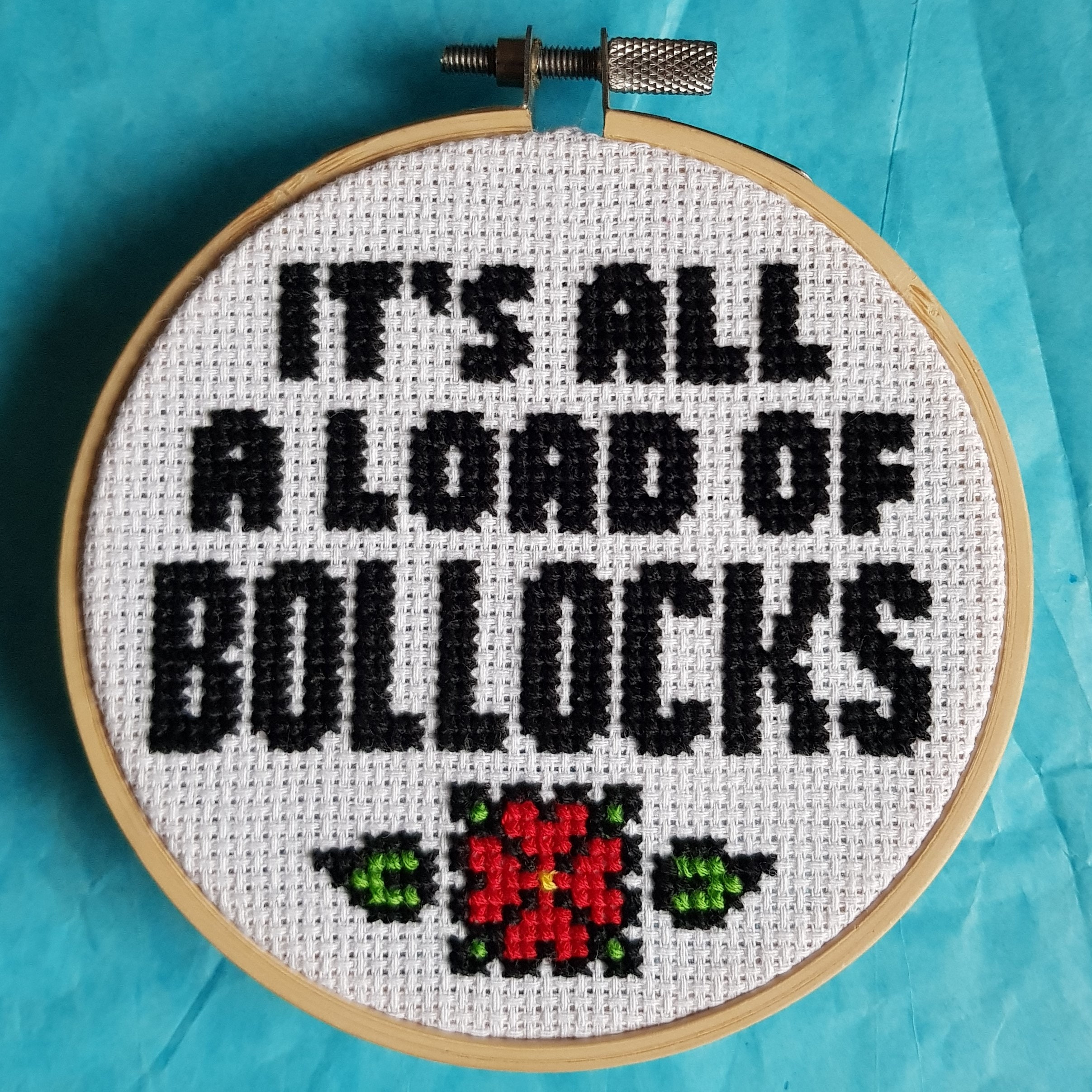 Load of Bollocks Cross Stitch Kit | Etsy UK