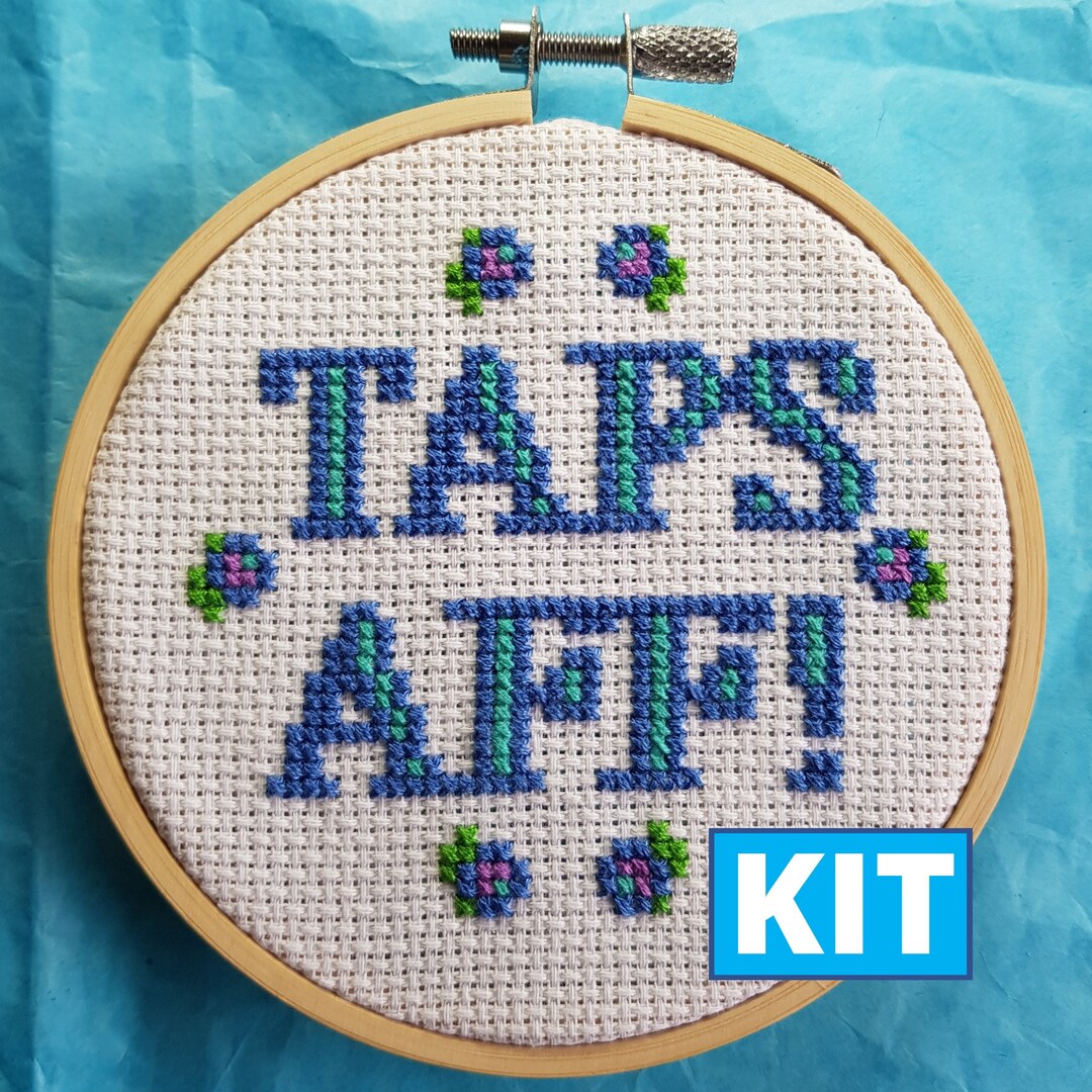Taps Aff Cross Stitch Kit - Etsy