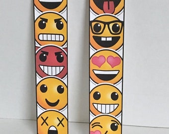 Emoji bookmarks | Etsy
