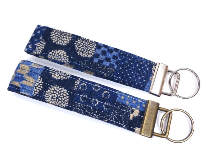 Patchwork Keychain Wristlet - Etsy