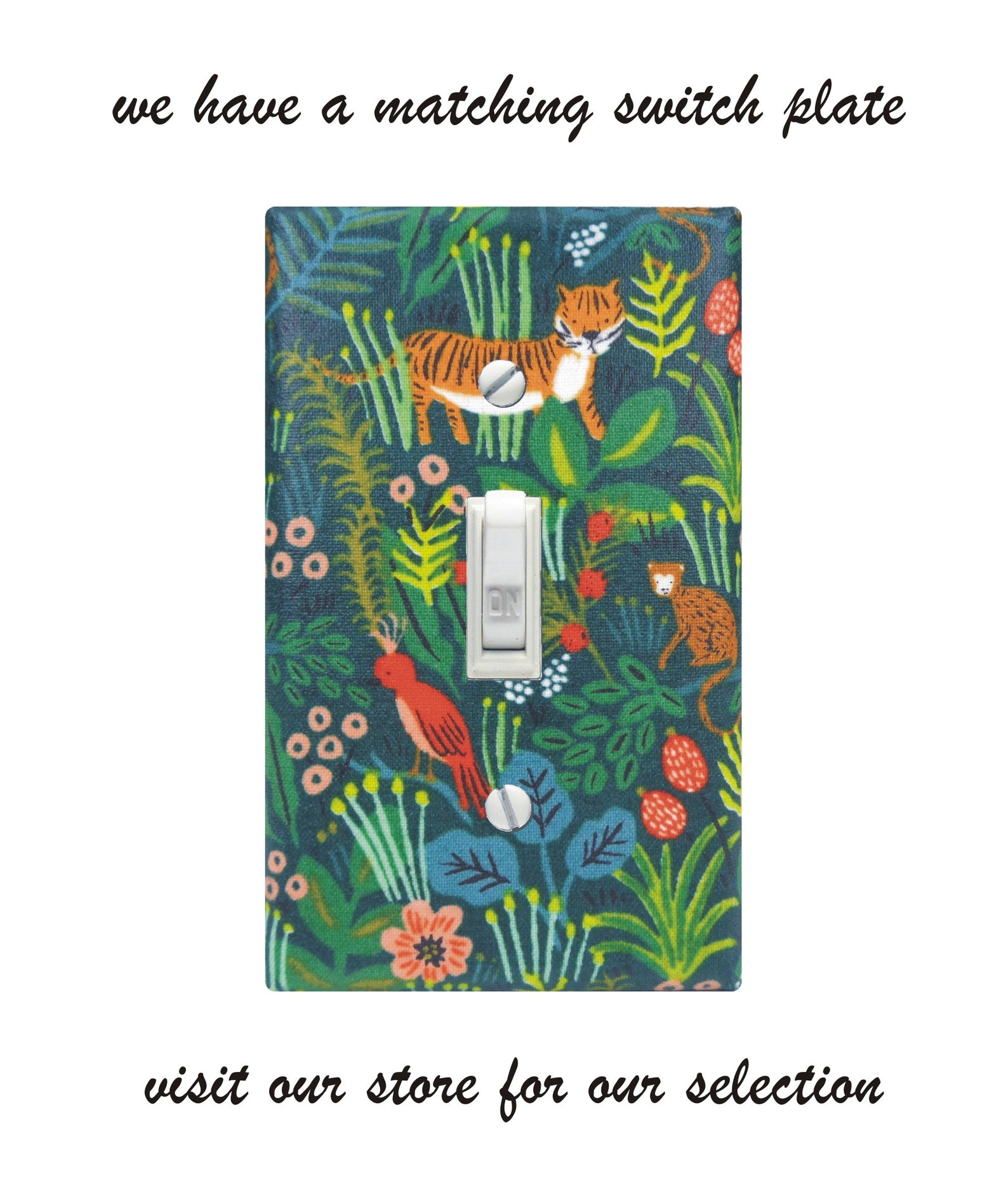 Jungle Tiger Drawer Knobs Rifle Paper Co Fabric Dresser - Etsy