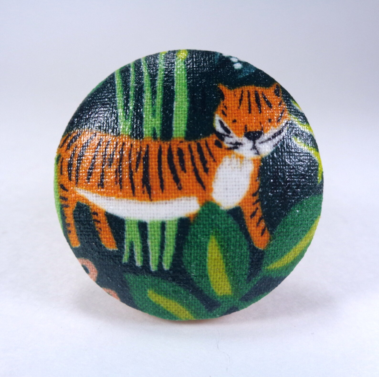 Jungle Tiger Drawer Knobs, Rifle Paper Co Fabric Dresser Knobs ...