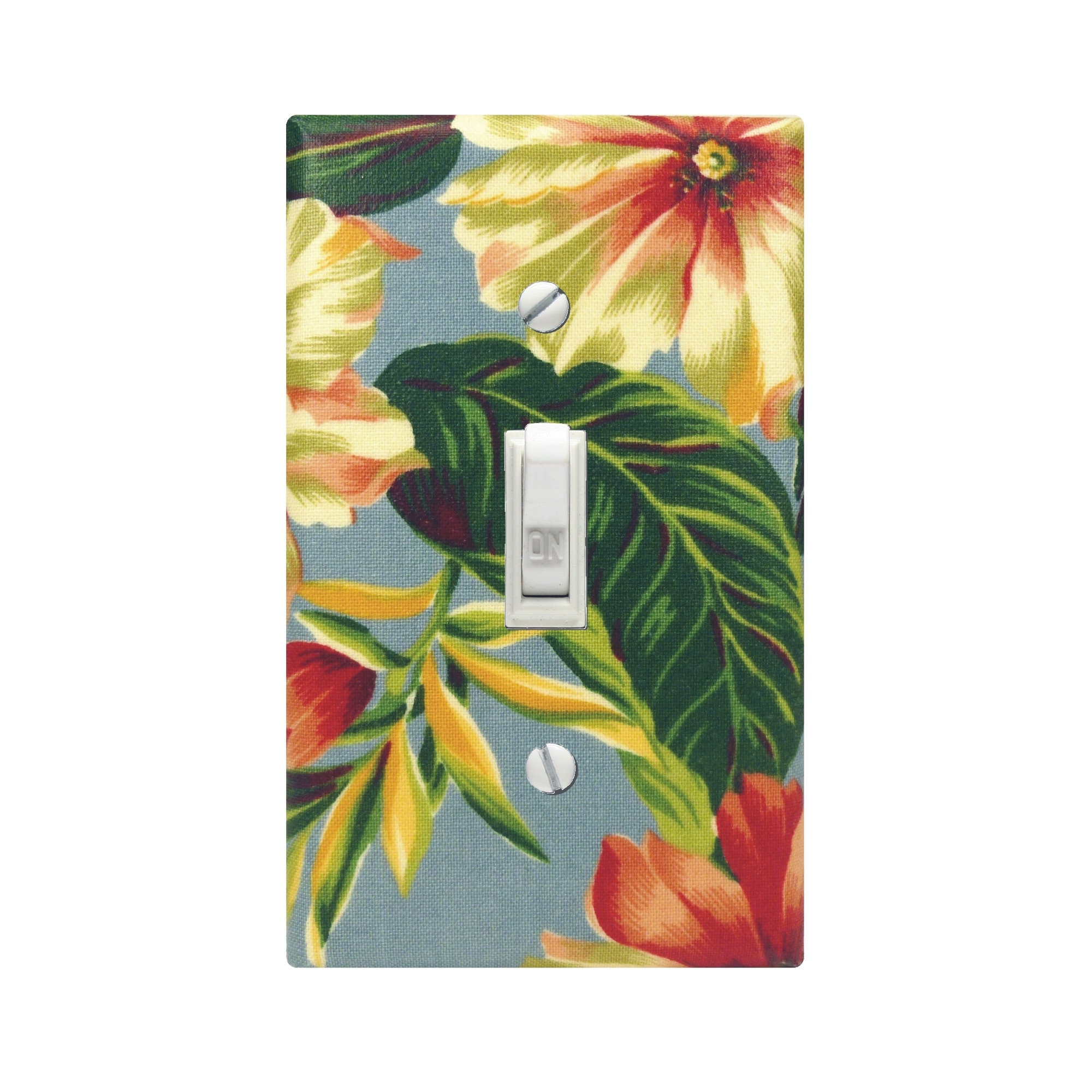 Hawaiian Hibiscus Gray Switch Plate Tropical Beach Hawaii - Etsy