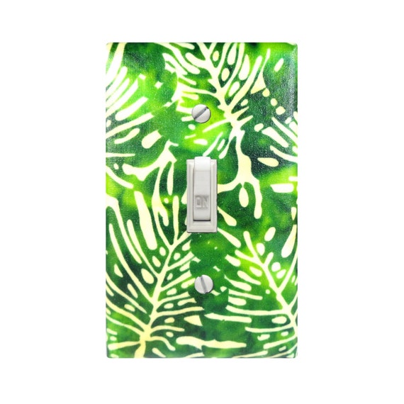 Tropical Leaves Switch Plate Banyan Tree Tropics Decor | Etsy