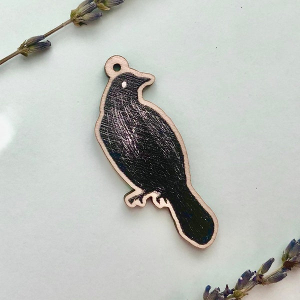 Crow Charm - Etsy