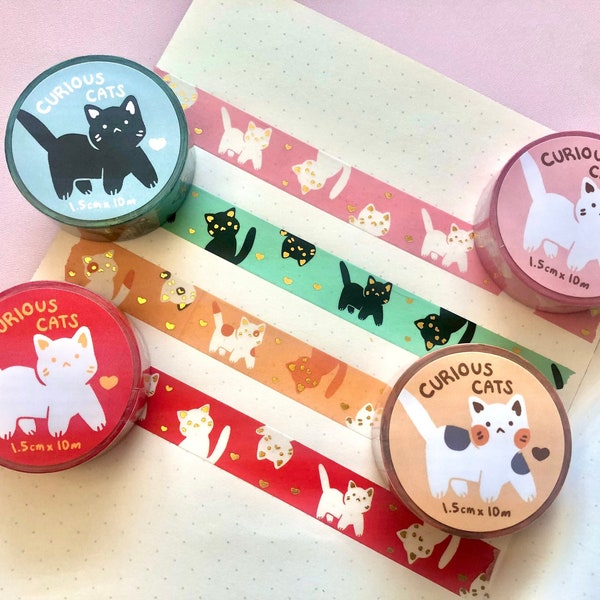 Cat Washi Tape - Etsy