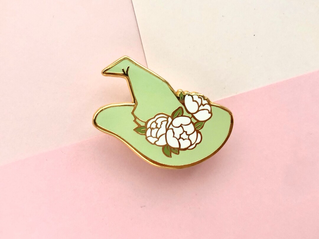 Mint Witch Hat - Hard Enamel Pin - Standard Grade - Etsy