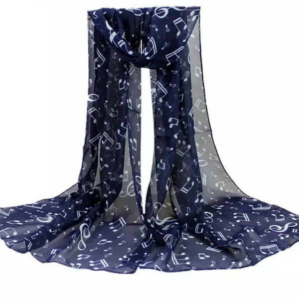 Music Notes Scarf - Etsy